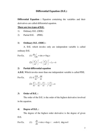 Differential Equation | PDF