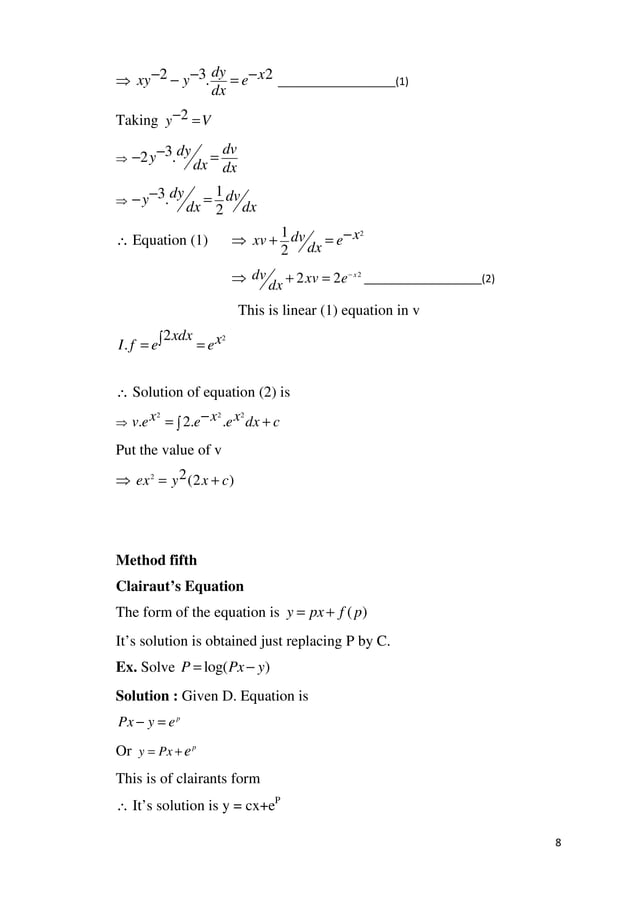 Differential Equation | PDF