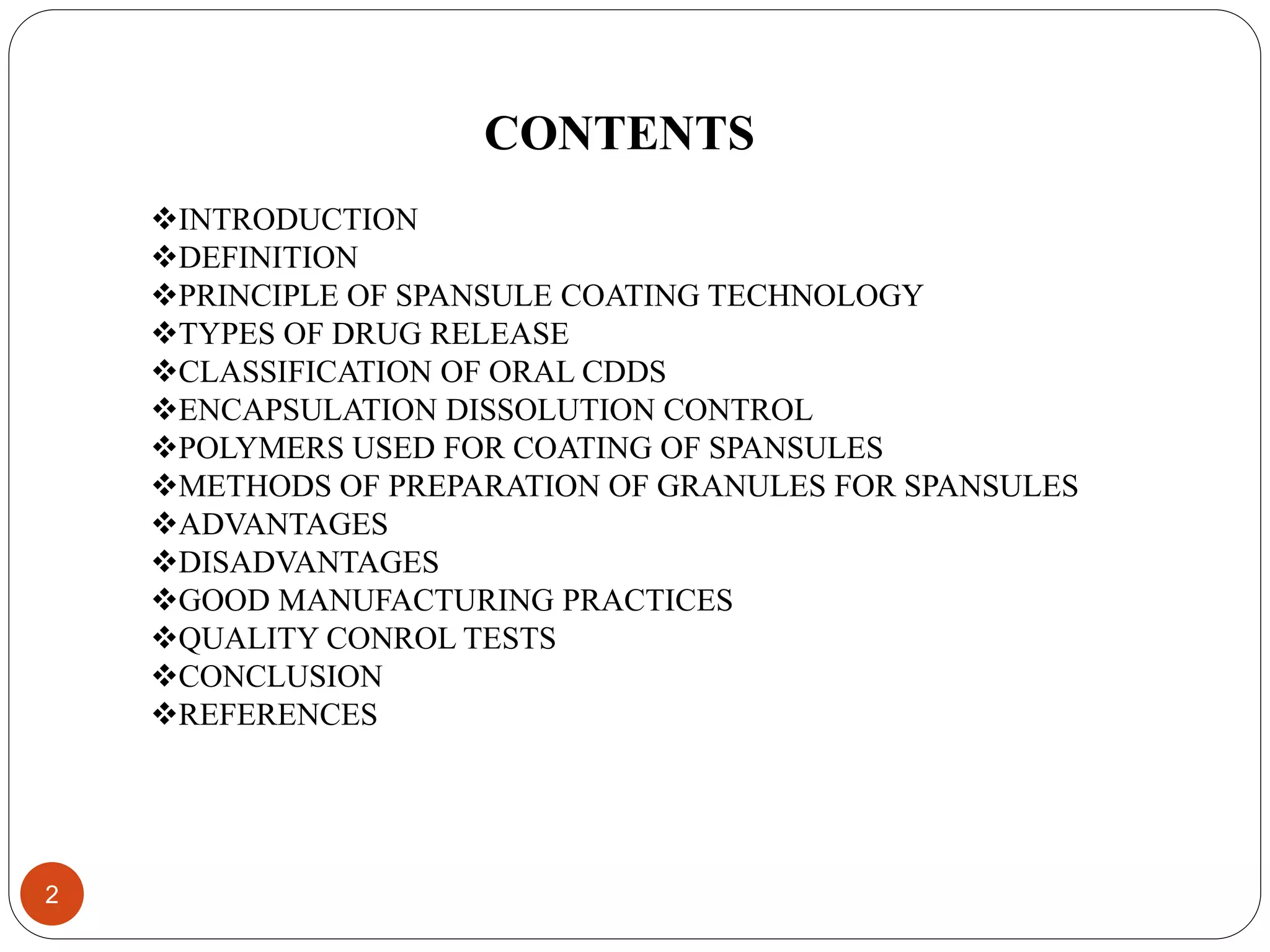 Vinay spansule | PPTX