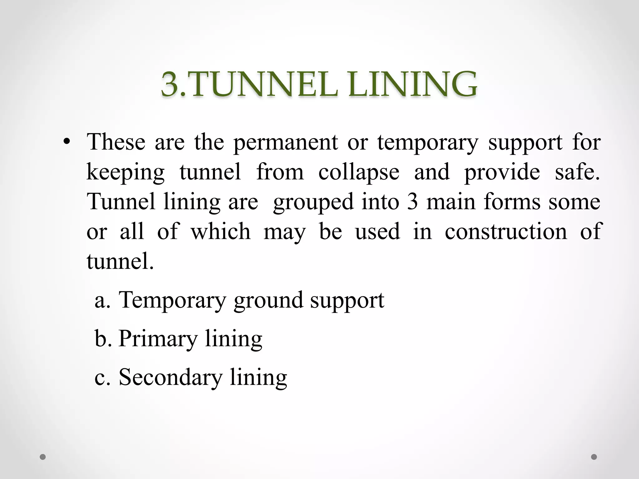 Tunnel constructions | PPTX