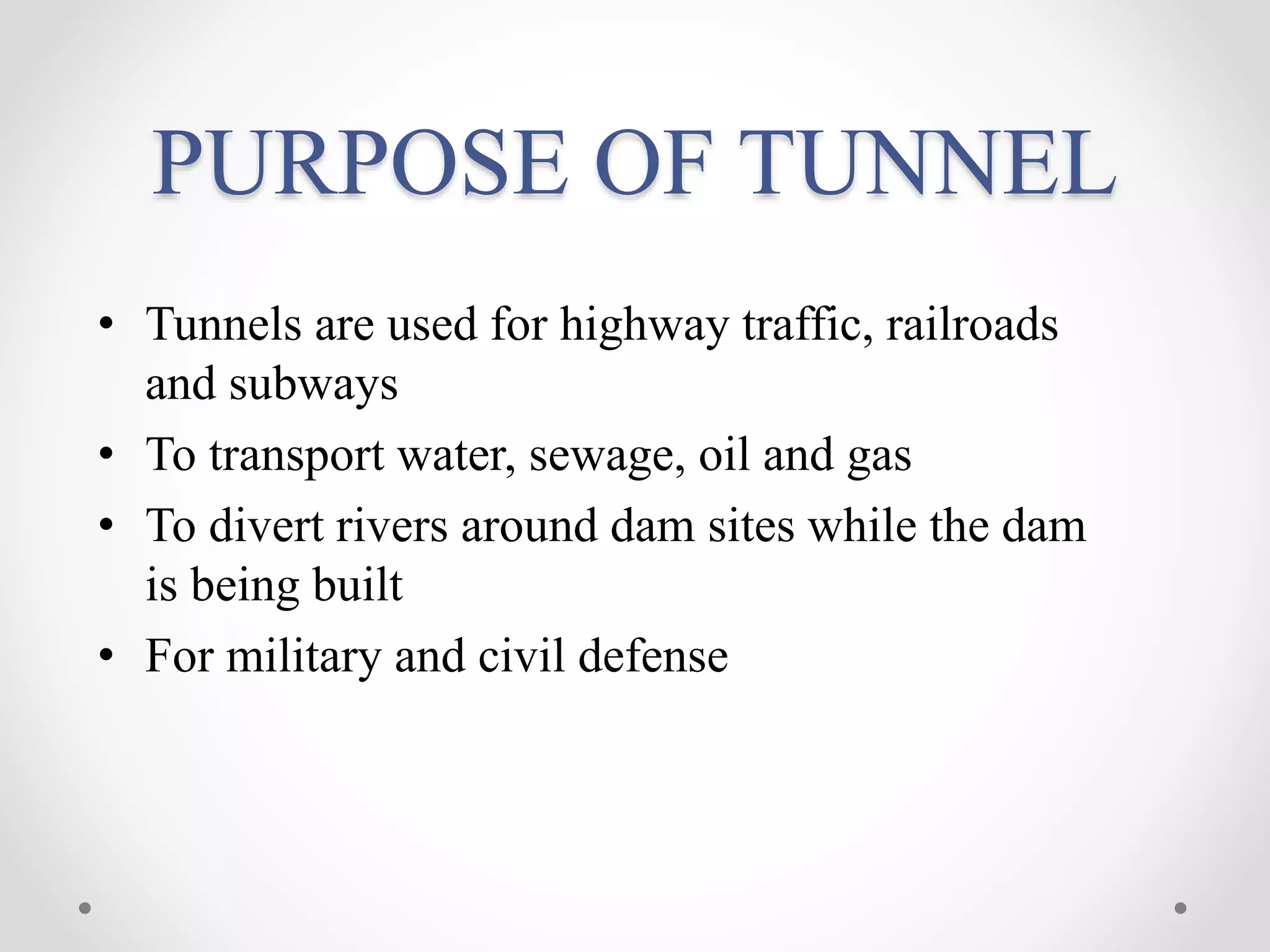Tunnel constructions | PPTX