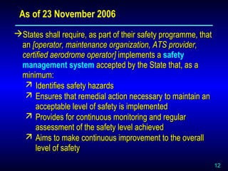 Vince galotti icao | PPT | Aviation Industry | Industries