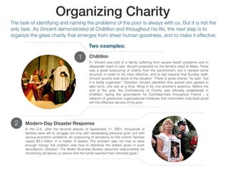 St. Vincent de Paul and the Organization of Charity | PPT