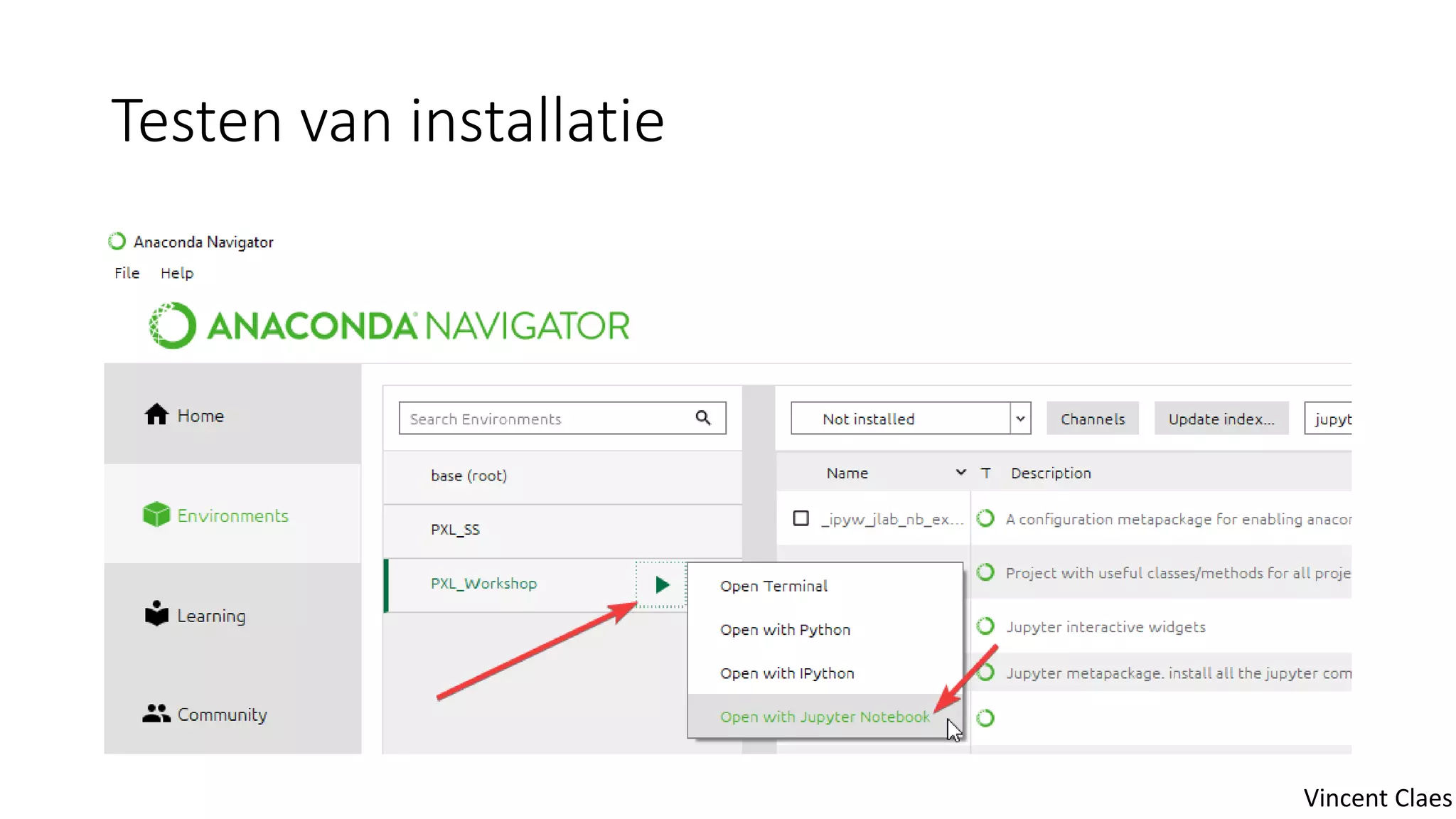 Installation Anaconda Navigator for Python Workshop | PPT