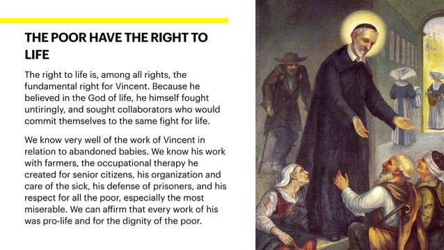 St. Vincent de Paul and the Rights of the Poor | PPT