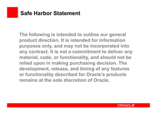 Vincent Desveronnieres, Oracle | PDF