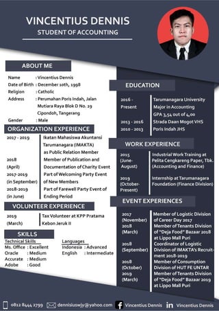 Vincentius dennis cv pdf | PDF