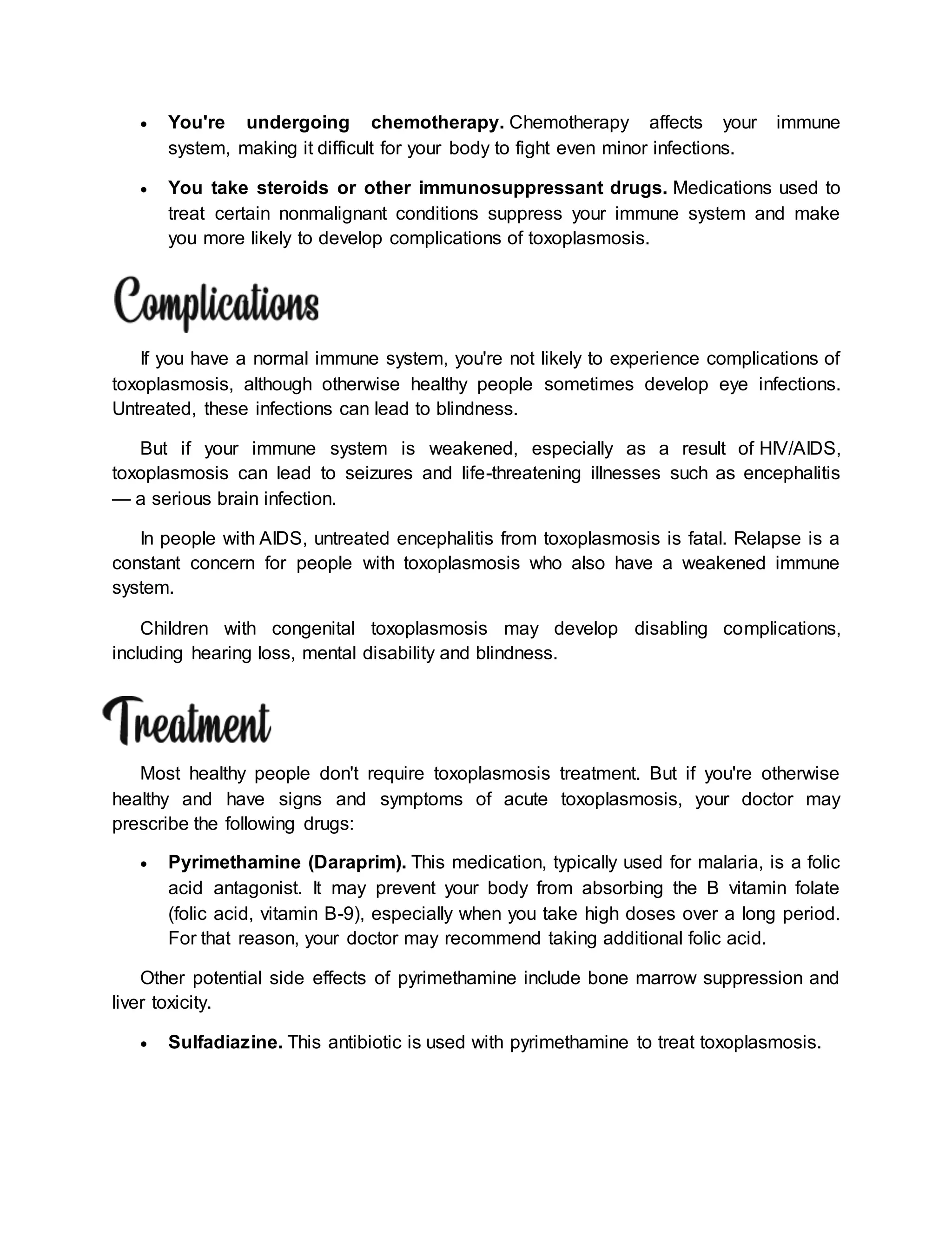 Vincent m. material (case study and ncp toxoplasmosis) | PDF