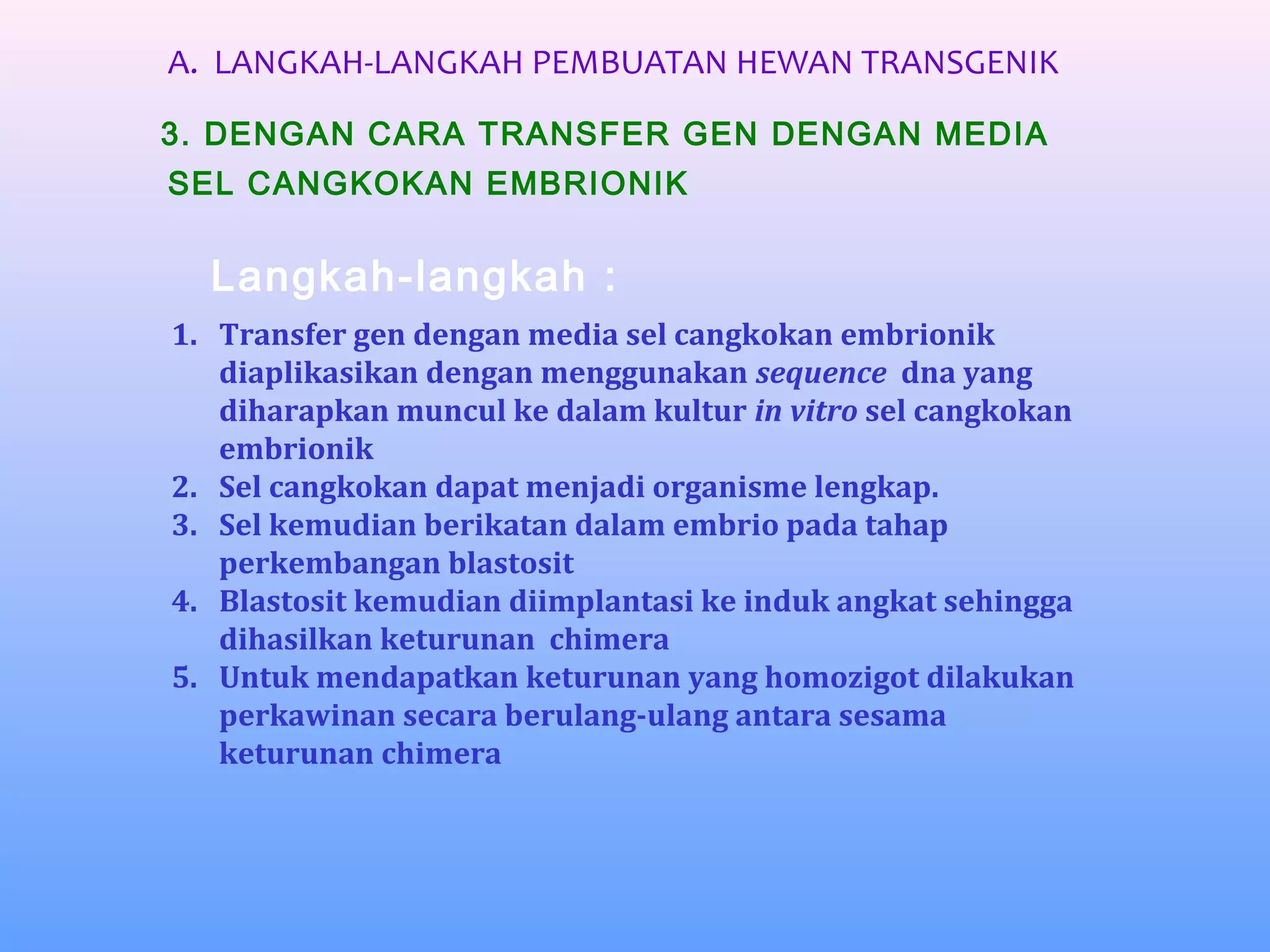 Hewan Transgenik | PPT