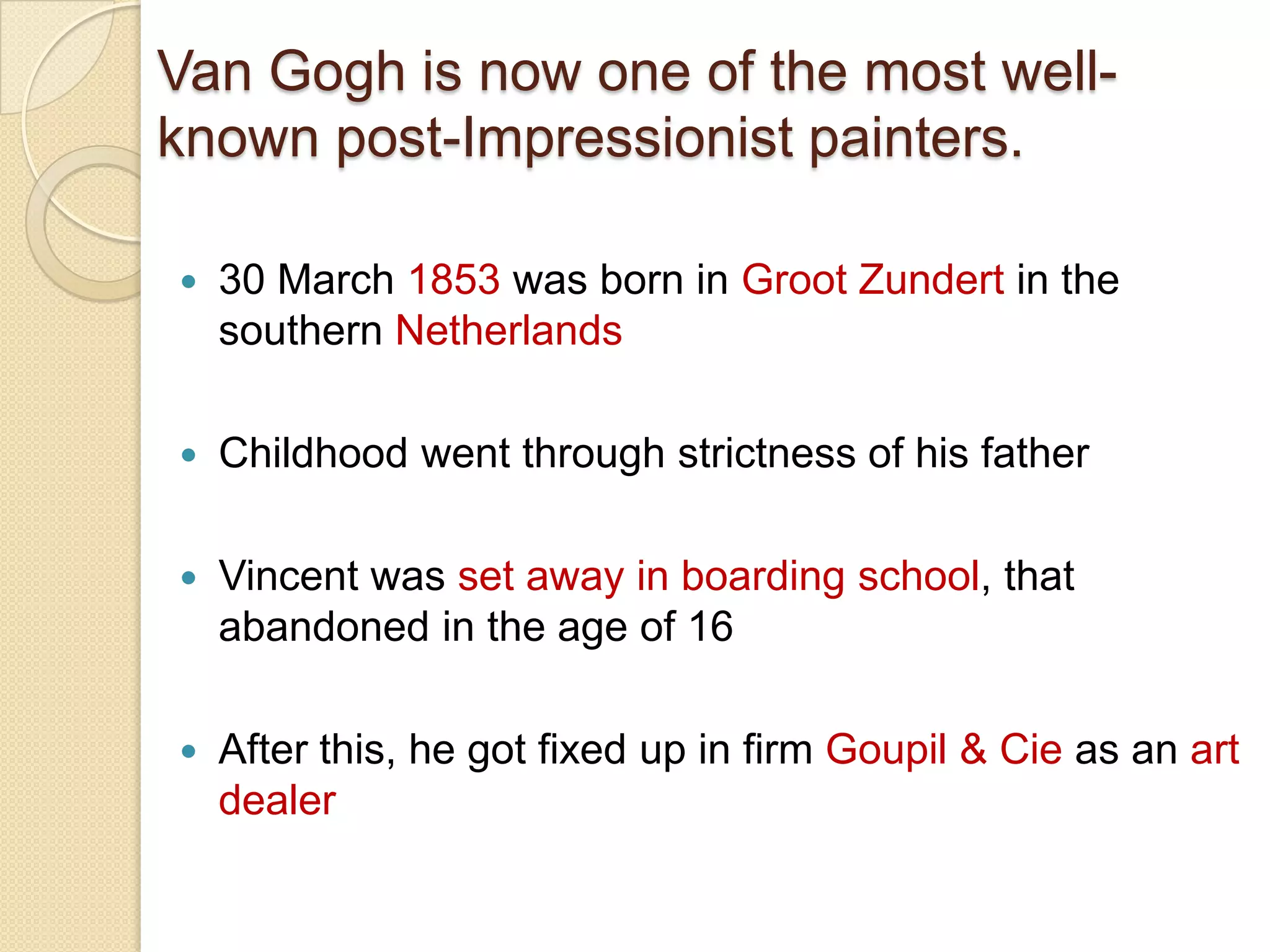 Vincent van gogh | PPTX