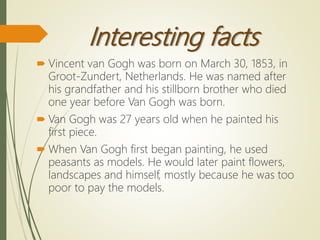 Vincent Van Gogh | PPT