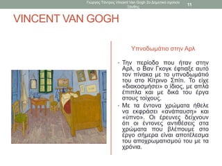 Vincent van gogh Γιώργος Τάντρος | PPTX