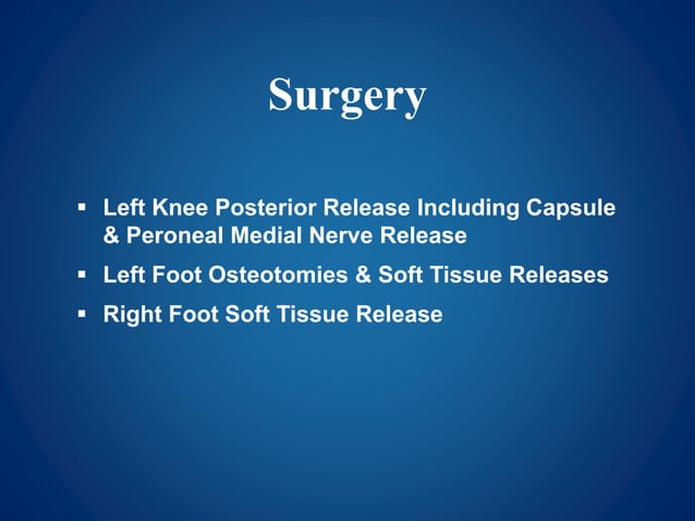 Vincenzo: Arthrogryposis w/ Lower Limb Deformities, Severe Contractures ...