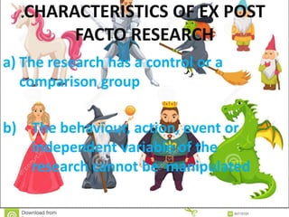 ex post fact research - ppt | PPTX