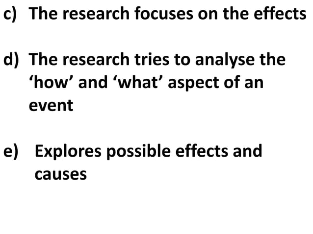 ex post fact research - ppt | PPTX