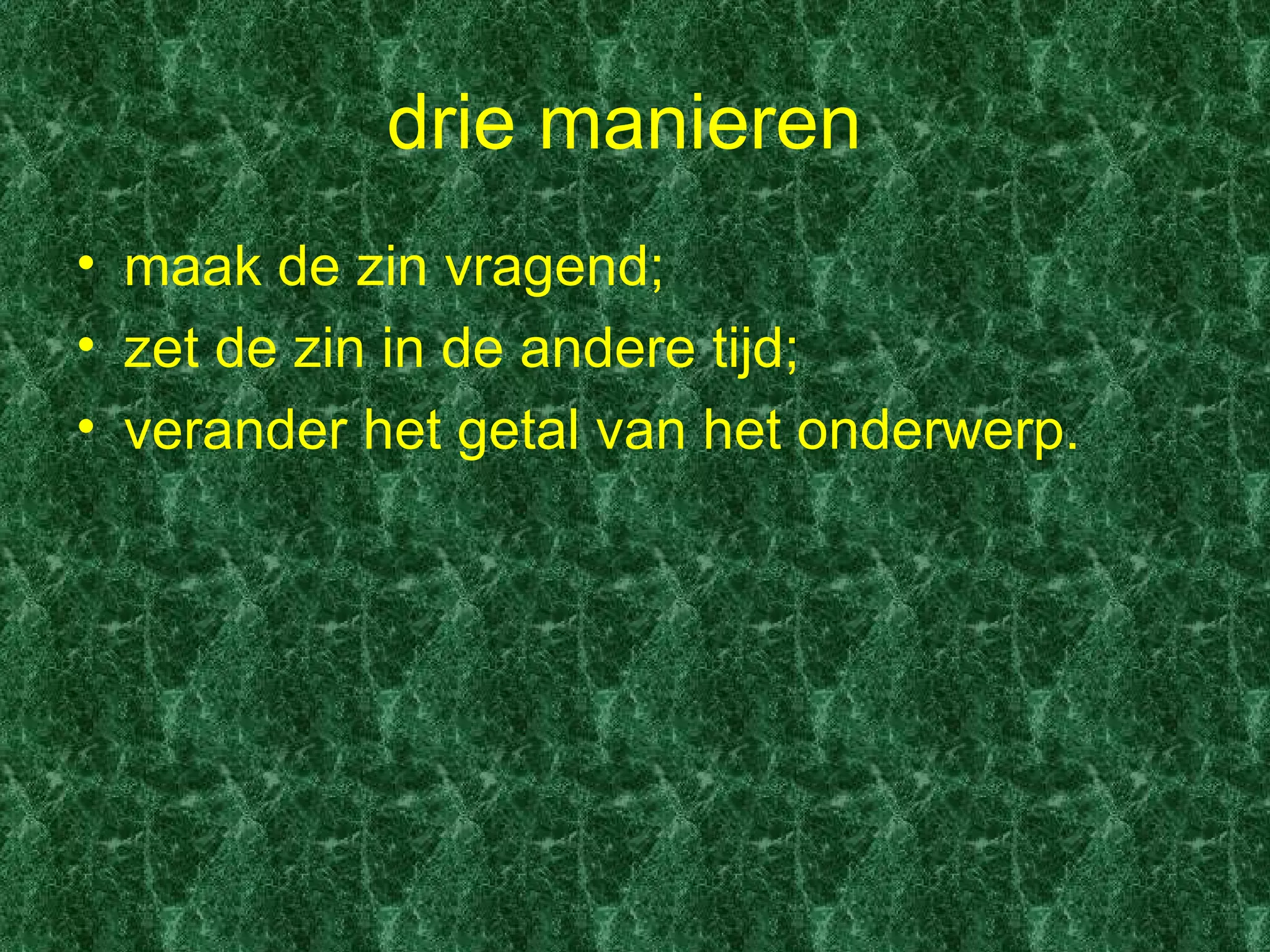 Vind de persoonsvorm | PPT