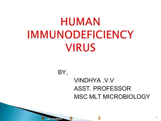 HUMAN IMMUNODEFICIENCY VIRUS/HIV | PPT