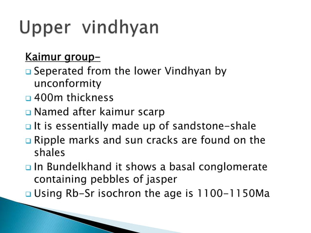 Vindhyan supergroup | PPTX