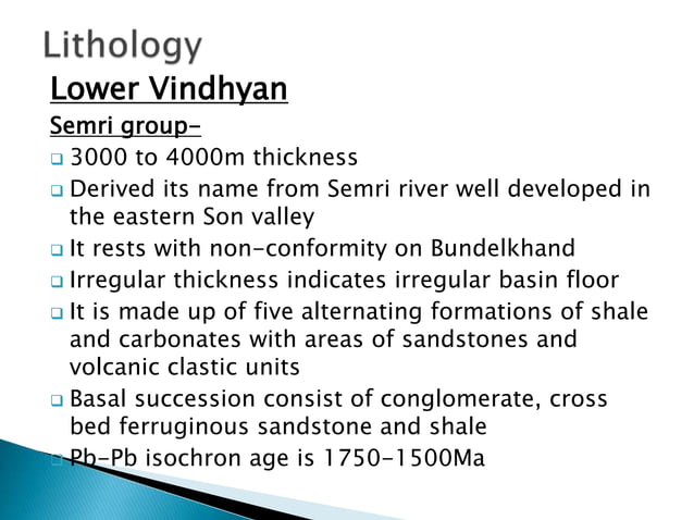 Vindhyan supergroup | PPTX