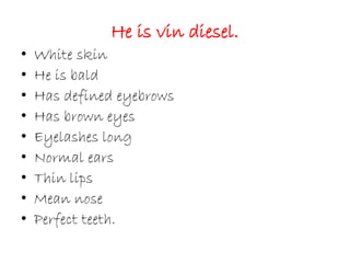 Vin diesel | PPTX