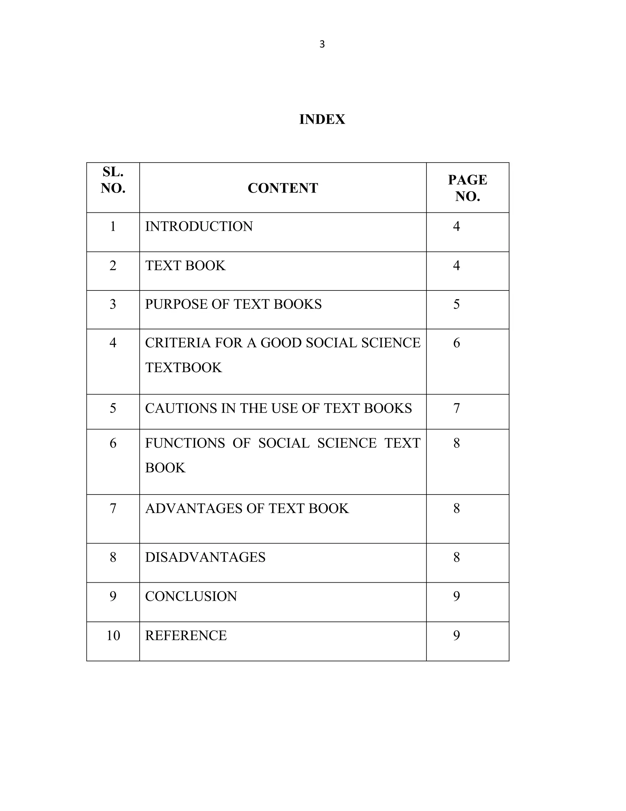 FEATURES OF GOOD SOCIAL SCIENCE TEXT BOOK | DOCX