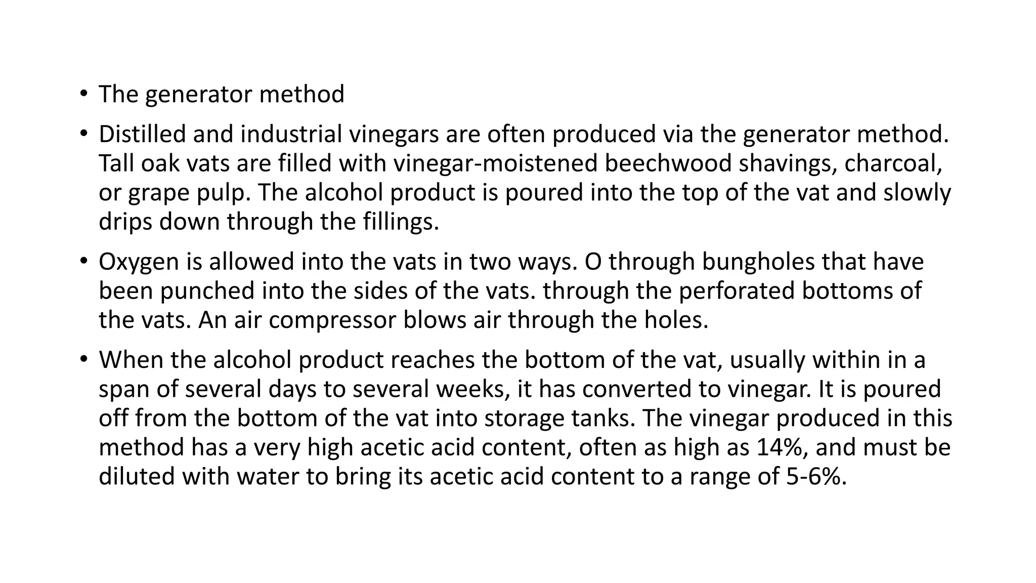 Vinegar Production | PPTX