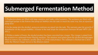Fermentation Technology "Vinegar Production" | PDF