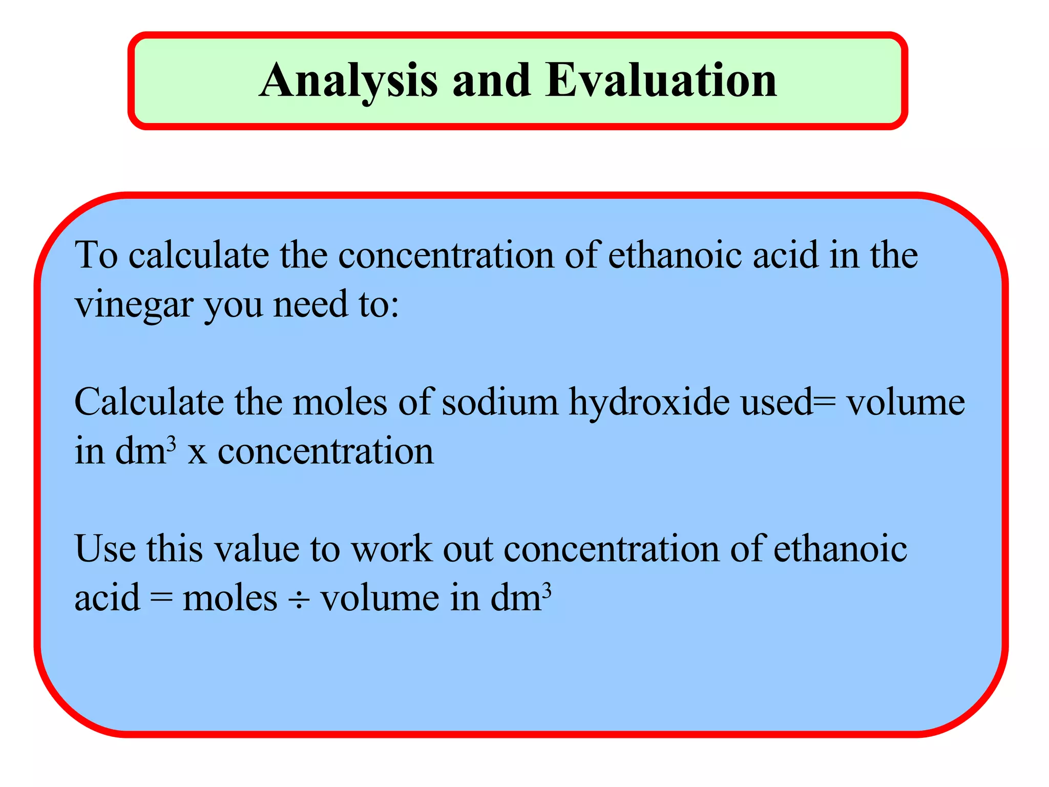 Vinegar Titration | PPT