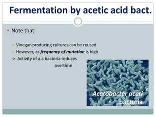 Vinegar production | PPTX
