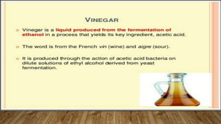 Vinegar production | PPTX