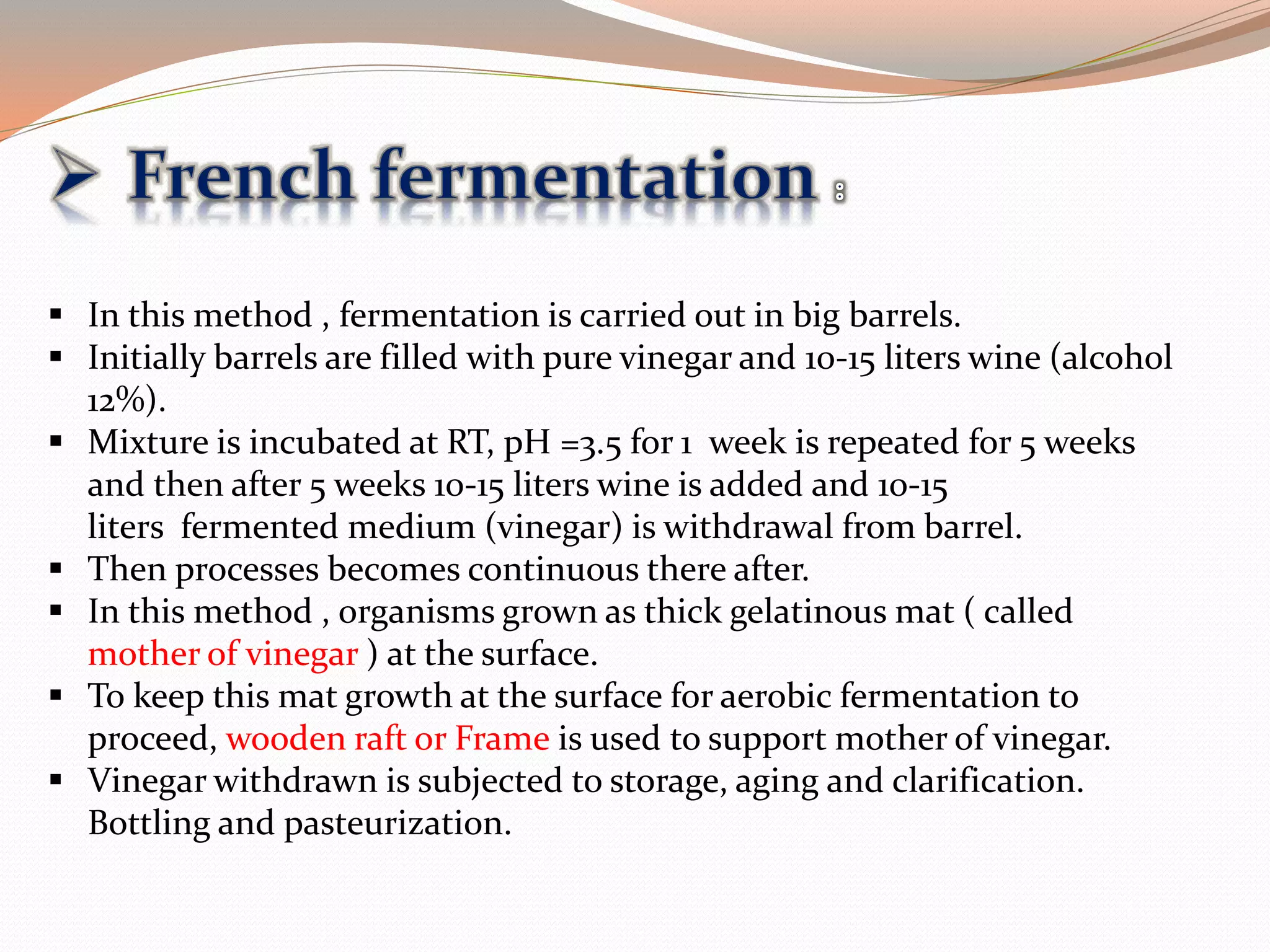 Vinegar production | PPTX