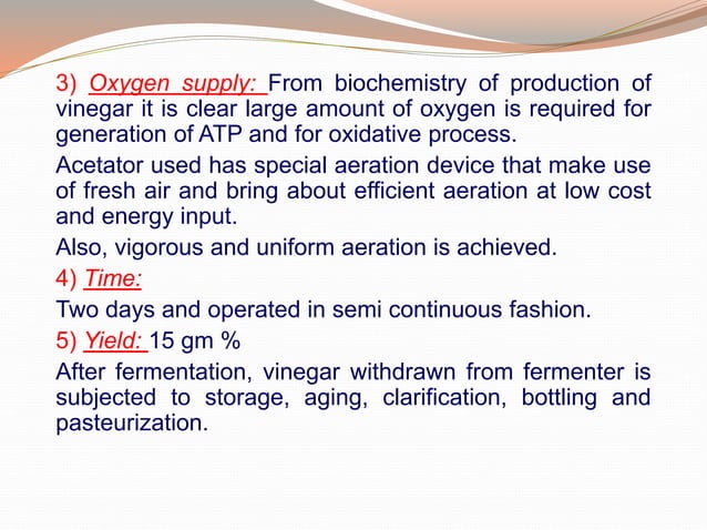 Vinegar production | PPTX