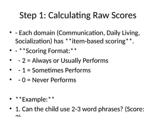 Vineland-3_Scoring_Examples.pptxBddbbdbbdd | PPT