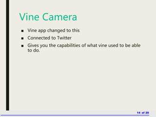 Vine presentation | PPTX
