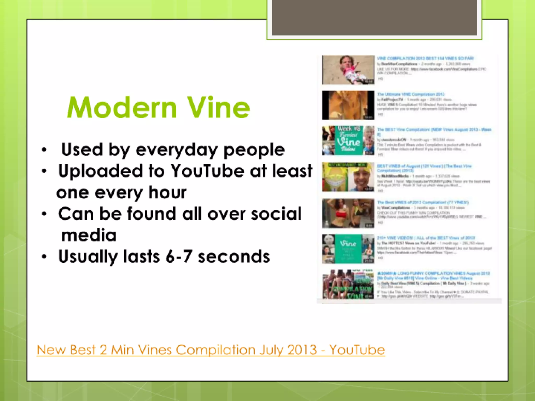 Vines presentation | PPT