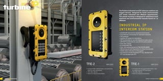 Vingtor Stentofon TURBINE IP Intercom Family | PDF