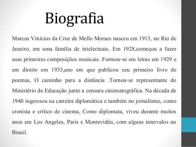 Vinicius de Moraes: Biografia
