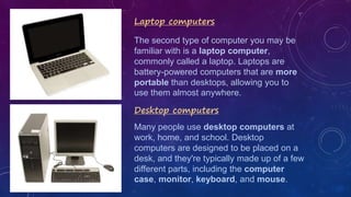 BASIC KNOWLEDGE ABOUT COMPUTERS by V | PPTX