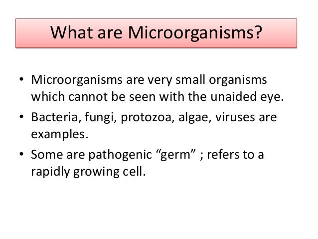 General Characters Of Microorganisms