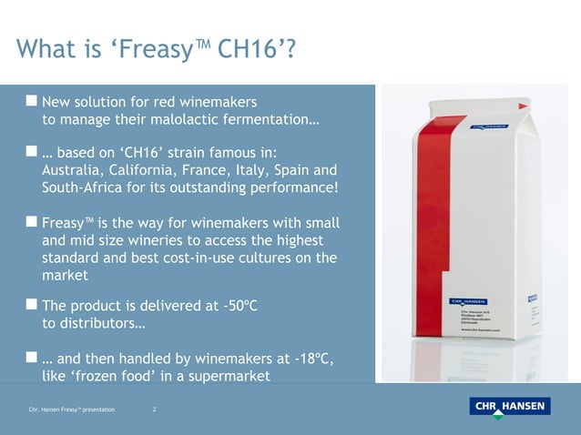 Viniflora® Freasy™ CH16 | PPT | Alcoholic Beverages | Food & Drink