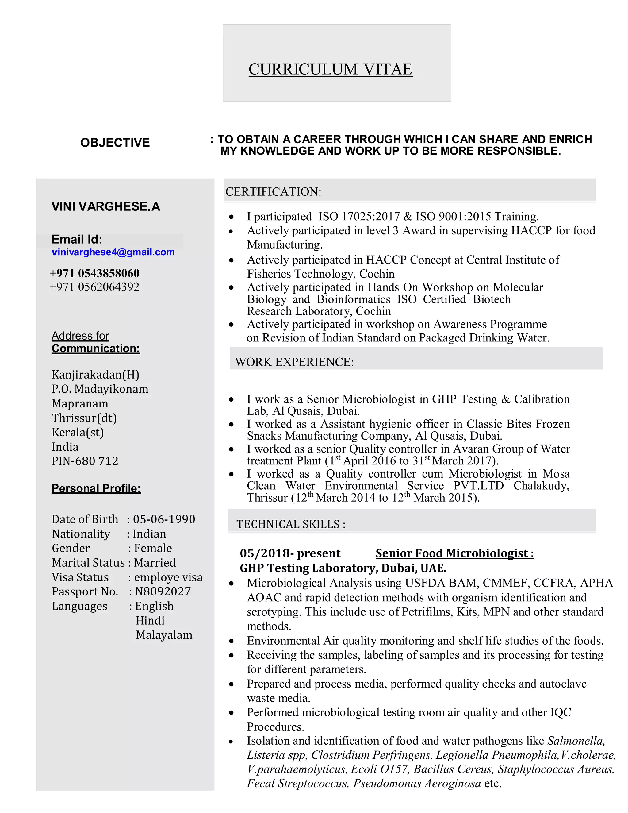 Vini justin cv 002 | PDF