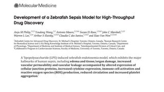 Fishing for treatments for human sepsis: lessons from a zebrafish model ...