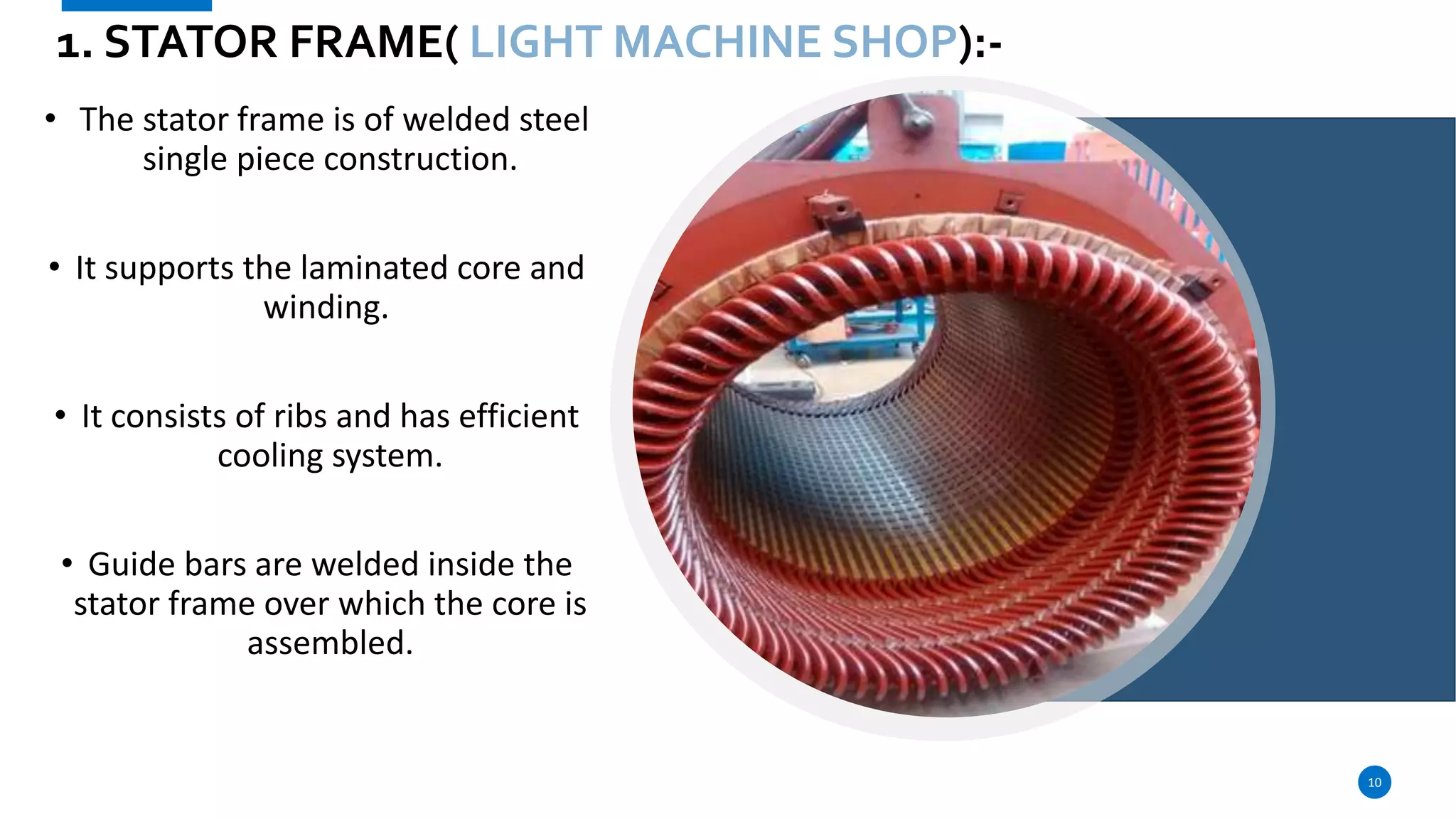 Manufacturing process of TURBO GENERATOR | PPTX