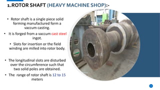 Manufacturing process of TURBO GENERATOR | PPTX