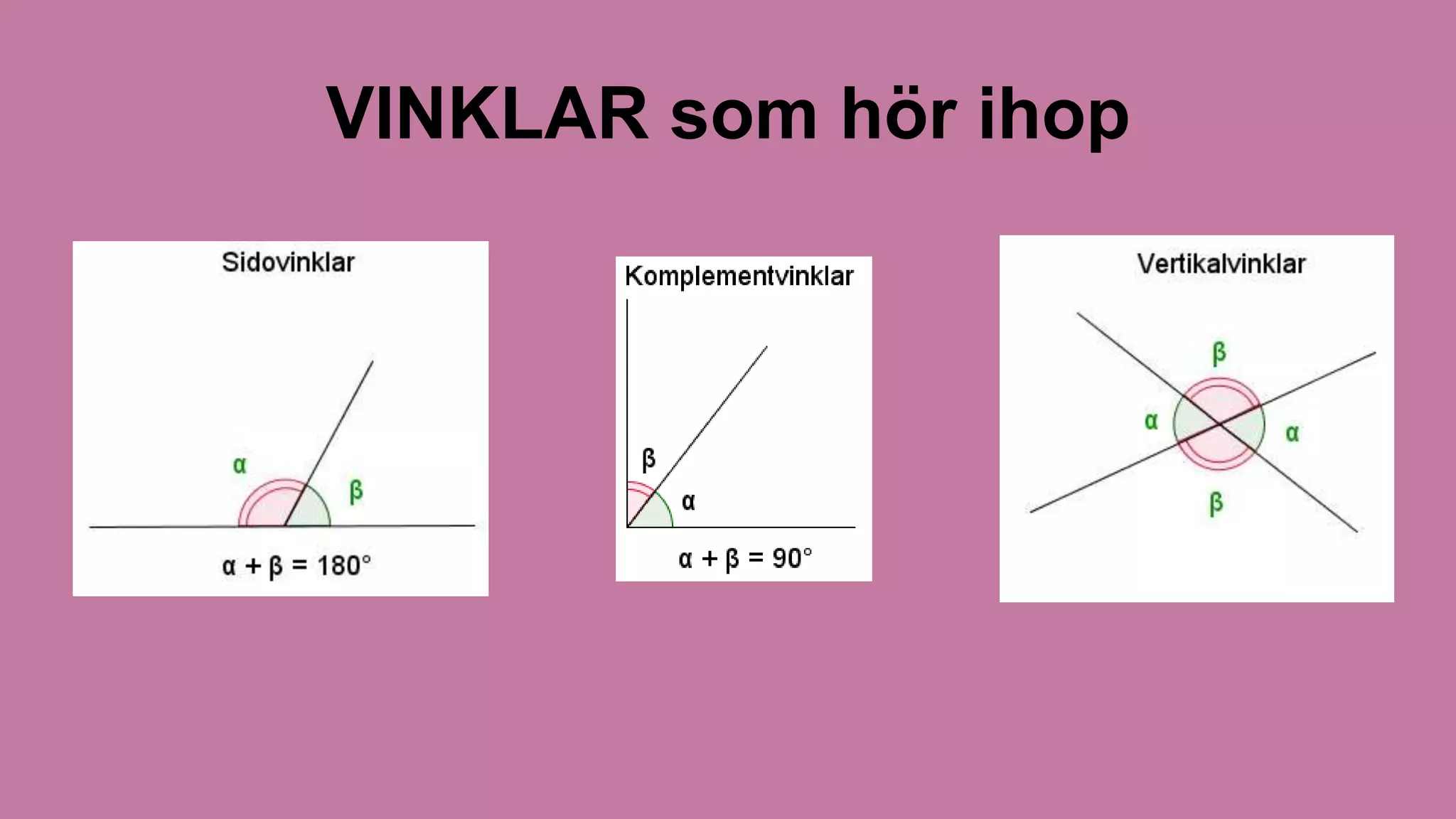 Vinklar | PPTX