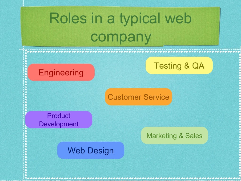 Roles in a typical web
