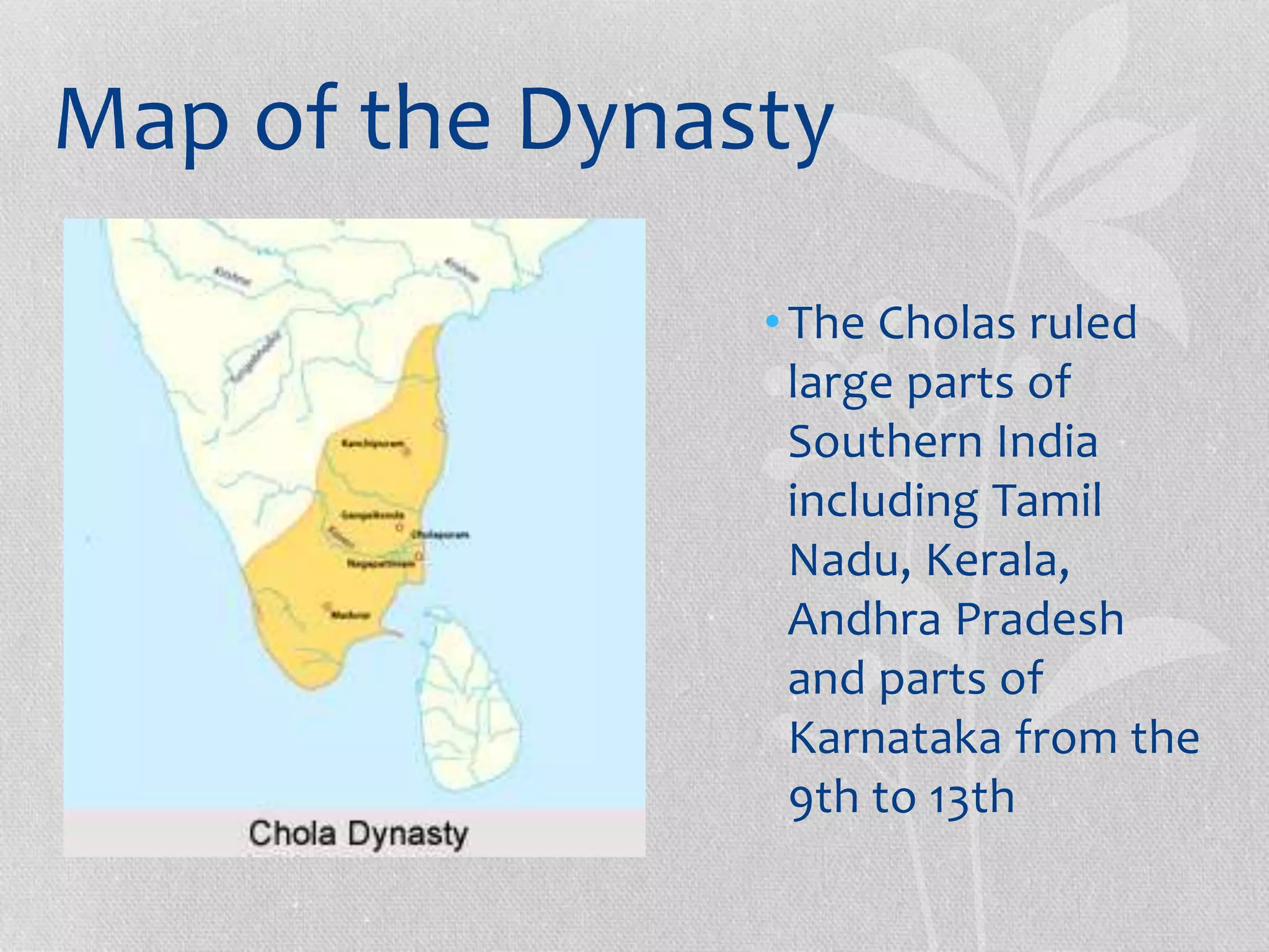 chola Dynasty , S.B. college of MASTER OF TOURISM ADMINISTRATION ...