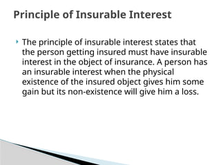 Presentation on Principle of life insurance | PPTX