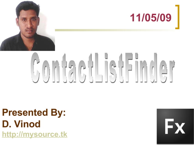 Contact list finder | PPT