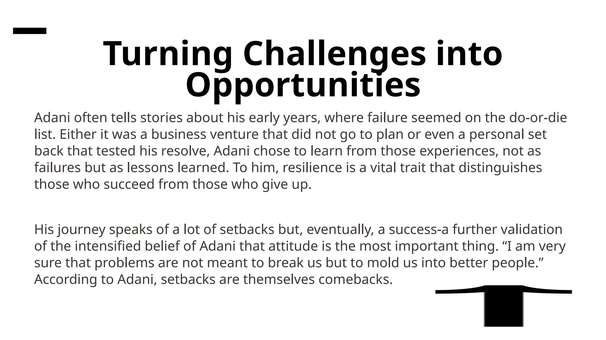 Vinod Adani Inspiring the Journey from Challenges to Success | PPTX